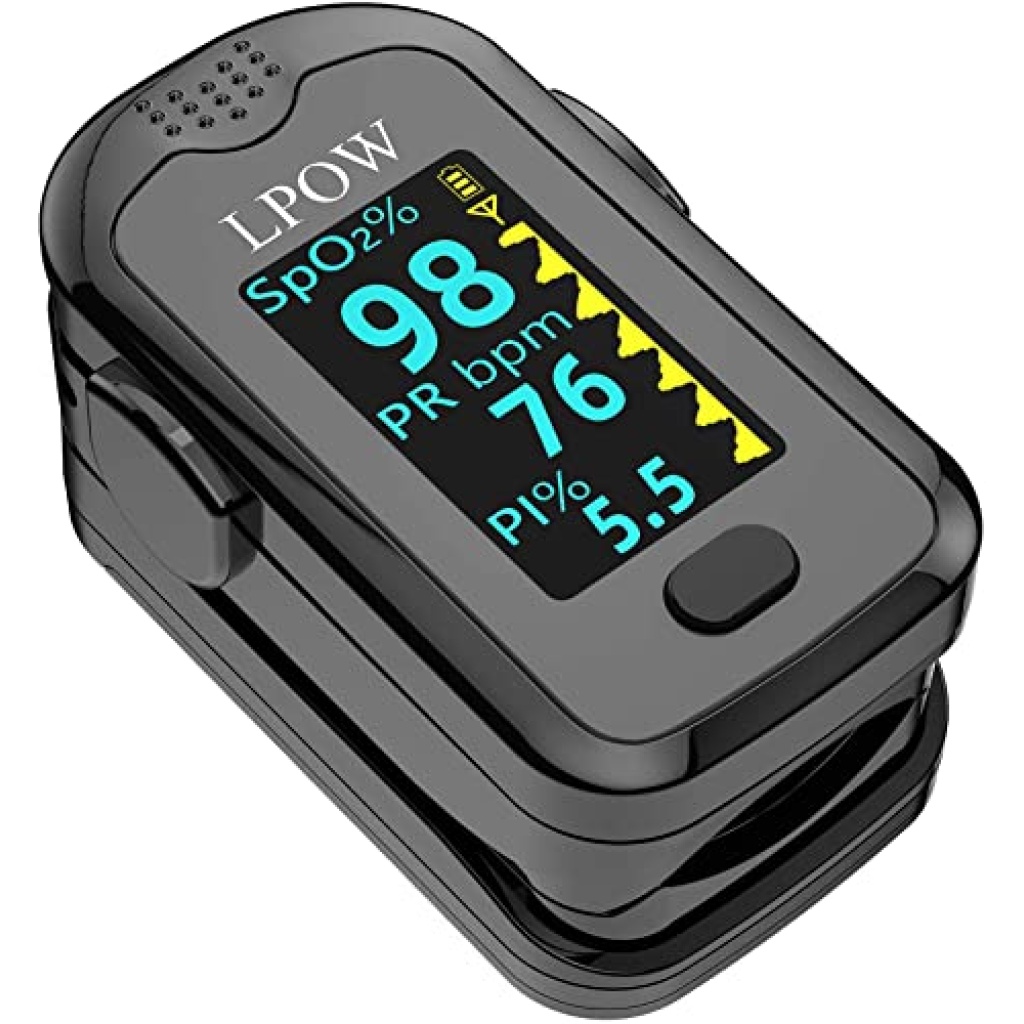 LPOW Bluetooth Fingertip Pulse Oximeter, Blood Oxygen Saturation ...