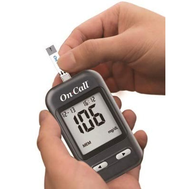 On Call Express Diabetes Testing Kit- Blood Glucose Meter, 10 Blood ...